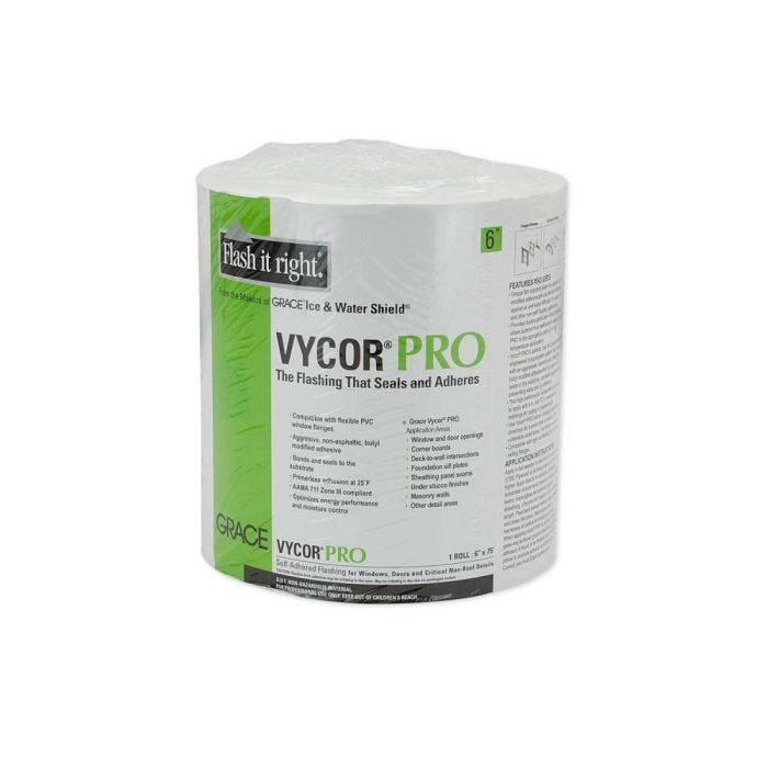 6" x 75' Grace Vycor Pro Butyl Window Wrap at Builders' General | Vycor