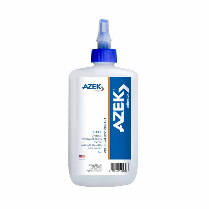 Azek Brand Clear Pvc Cement - Glue 8Oz Squeeze Bottle at Builders ...