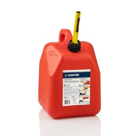 Scepter 5 Gallon Flo N Go Red Plastic Gas Can with Spout at Builders ...