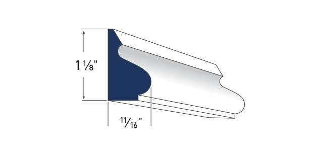 1-1/8 PVC Base Cap AZM-164 16' Roy Base Cap at Builders' General | Azek ...