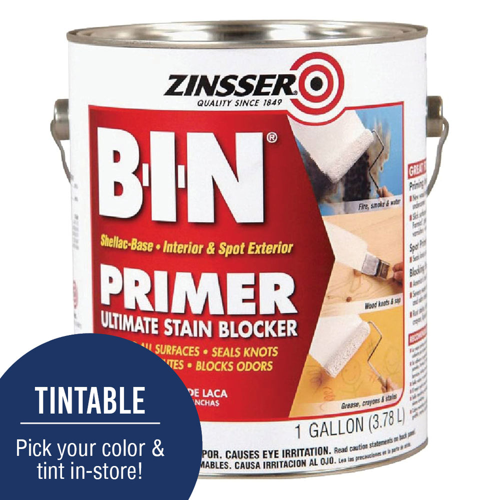Zinsser BIN Shellac Primer White 1 gal. at Moscow & Pullman Building ...