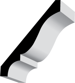 FJ Primed Crown | FJ Primed Moulding