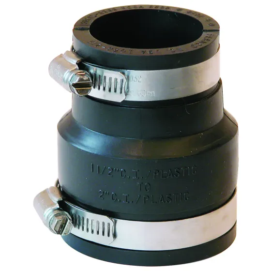 2" x 1-1/2" Flex Coupling at Ashby Lumber | Flexible Dwv Reducer Couplings