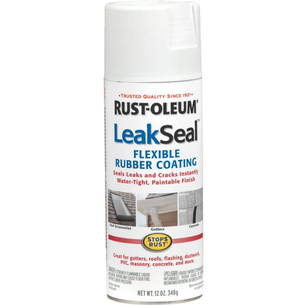 Rustoleum 12Oz White Leakseal Rubber Coating Spray at Builders' General ...