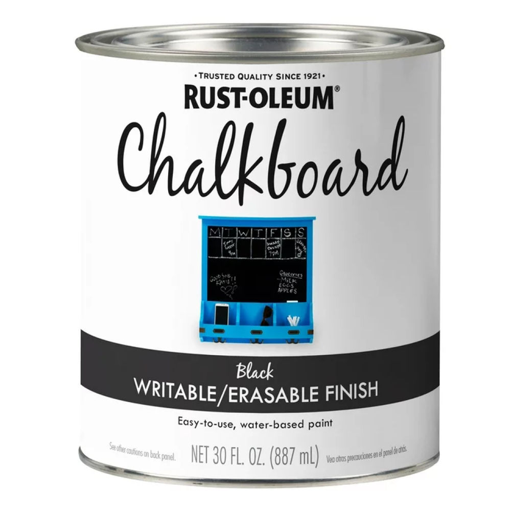 Rust-Oleum Chalkboard Paint Black 1 qt. at Moscow & Pullman Building ...