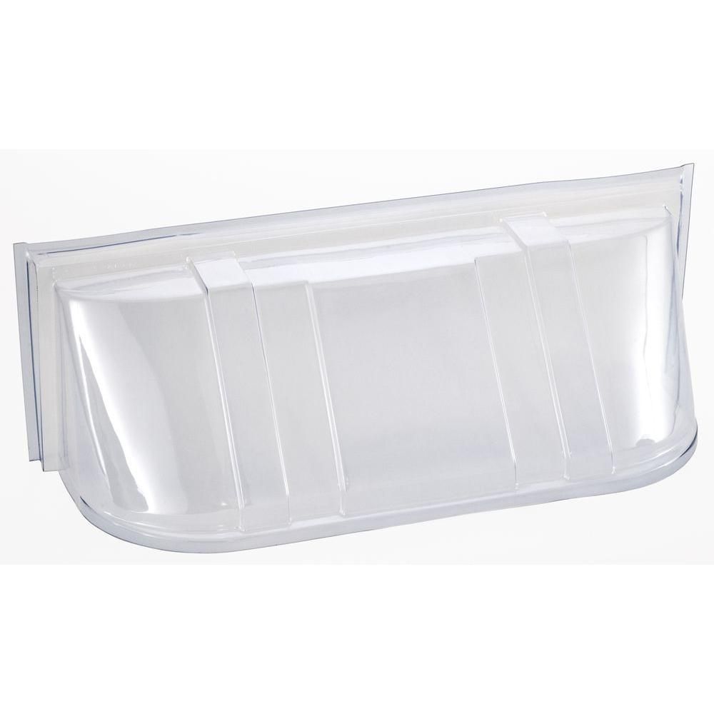 42" Long X 17" X 15" Tall Plastic Basement Window Well Cover Circular ...