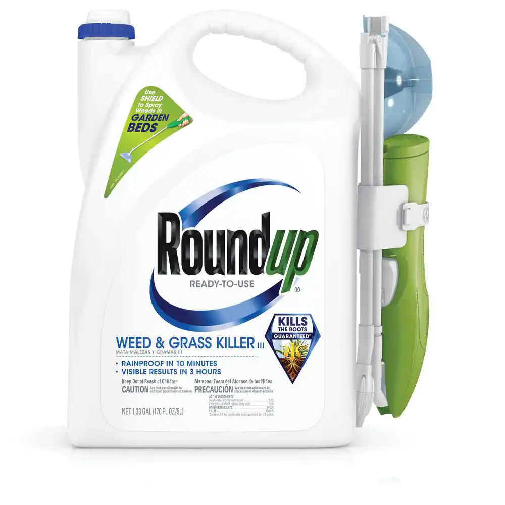 Roundup 1.33 Gallon Dual Action Weed & Grass Killer Pump 'N Go Sprayer ...