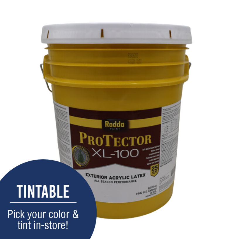 Rodda Protector XL-100 Exterior Acrylic Latex Satin White Base 5 gal ...