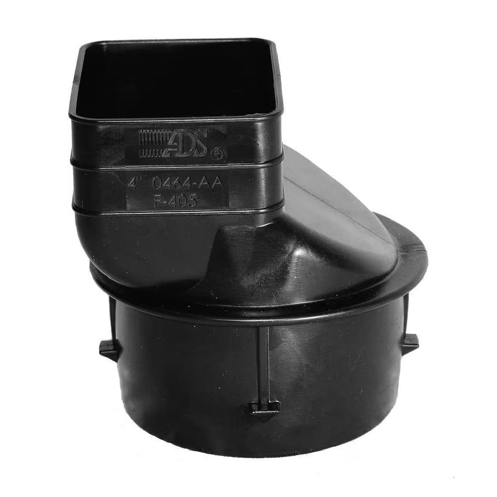 ADS 4 in. x 3-1/4 in. x 2-1/2 in. Downspout Drain Tile Adapter at ...