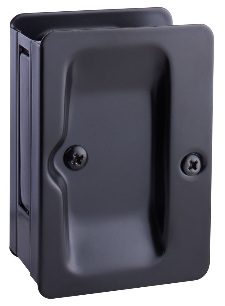 Taymor 33-BLK590 Black Rectangular Pocket Door Lock Passage at Trail ...