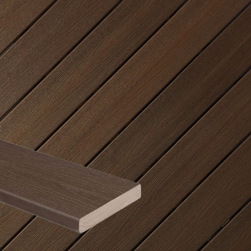 Fiberon Sanctuary Espresso 1 in. x 6 in. x 16 ft. Square Edge Decking ...