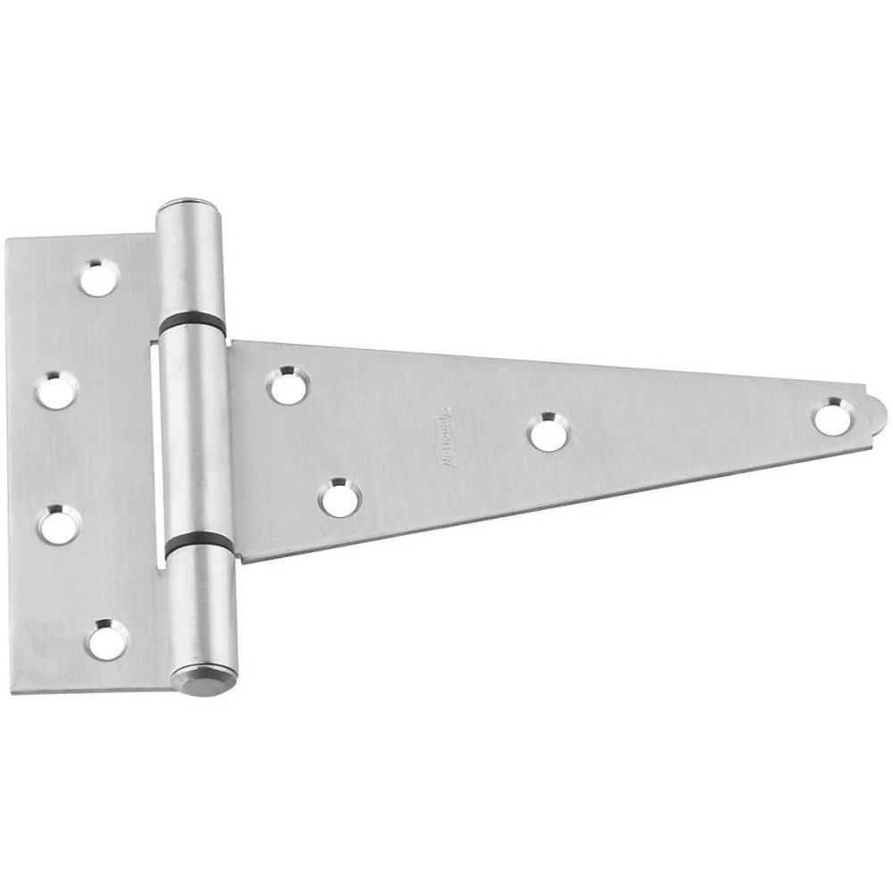 6" Stainless Steel Extra Heavy T Hinge 1pc at Builders' General | Strap ...