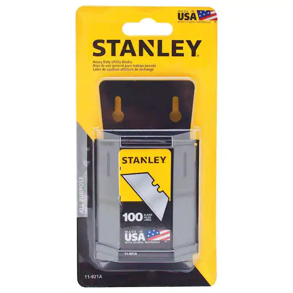 Stanley 100Pc. Utility Knife Blades Heavy Duty at Builders' General ...
