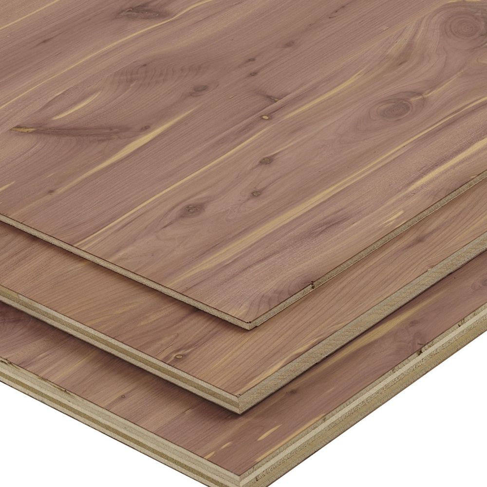 1/4" Aromatic Cedar Veneer Panel, 4' x 8' at Belletetes | Treated Panels