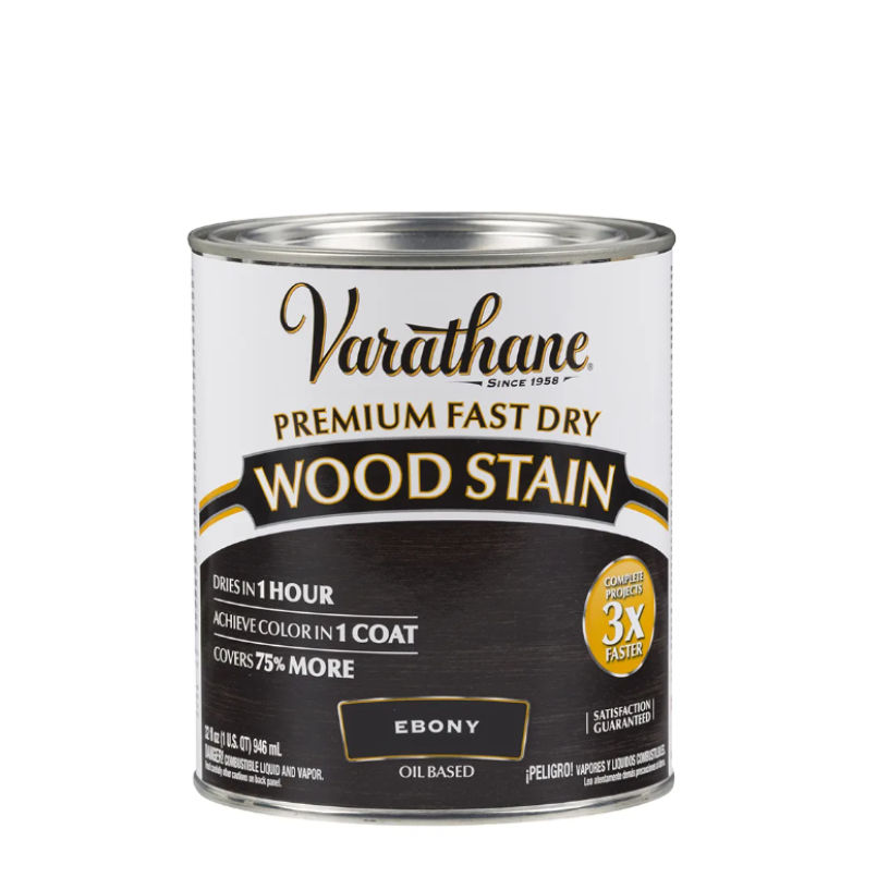 Rust-Oleum 1 Qt. Varathane Fast Dry Wood Stain - Ebony at Moscow ...