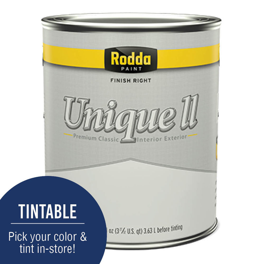 Rodda Unique II Low VOC Interior & Exterior Enamel Semi-Gloss White ...