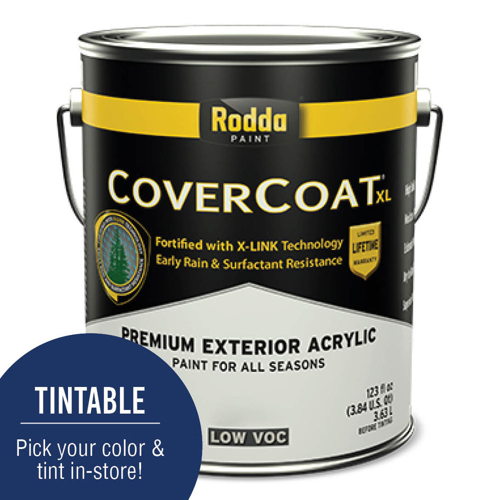 Rodda Covercoat XL Acrylic Exterior Paint Velvet White Base 1 gal. at ...