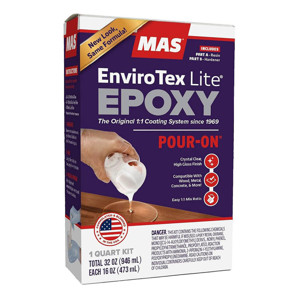 Envirotex Lite Pour-On High Gloss Finish Two Part Epoxy 32 oz. at ...