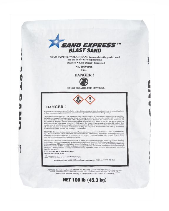 Blasting Sand - Fine 100 lb. at Dufrene Building Materials | Cements ...