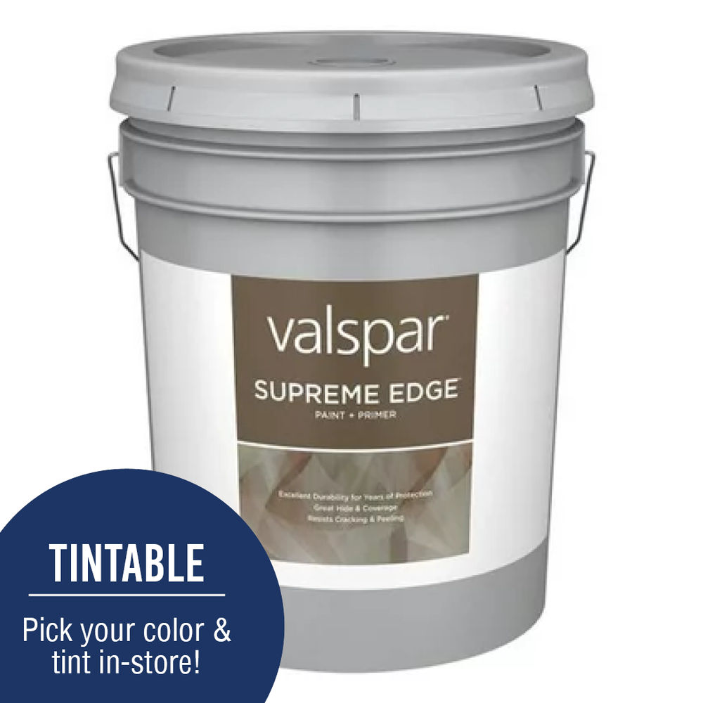 Valspar Supreme Edge Exterior Paint & Primer Semi Gloss Pastel Base 5 ...