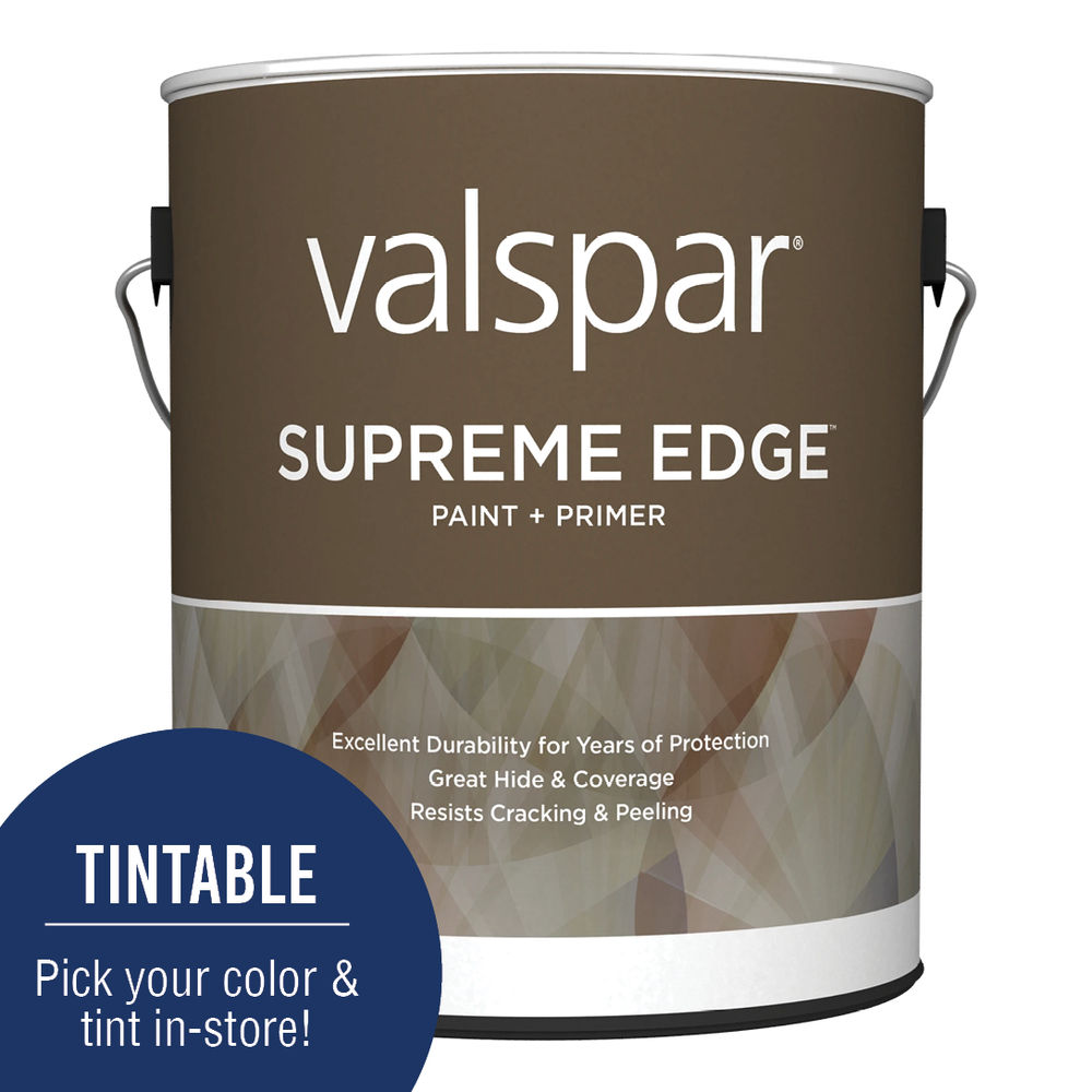 Valspar Supreme Edge Exterior Paint & Primer Semi Gloss Tint Base 1 gal ...