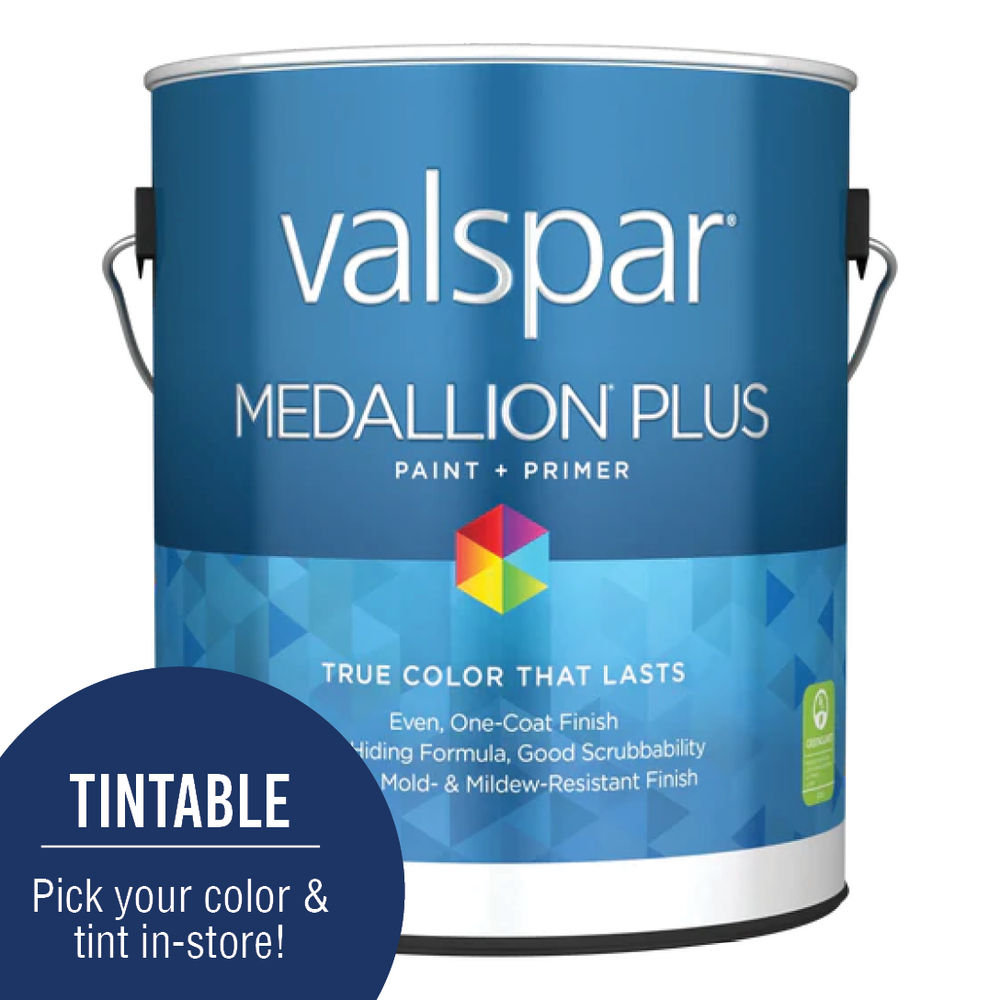 Valspar Medallion Plus Interior Paint & Primer Satin Ultra White Base 1 ...