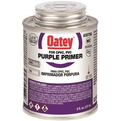 Oatey Purple Primer LOVOC 8oz at Ashby Lumber | PVC Pipe Primers