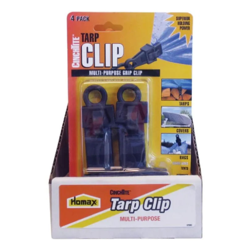 Homax CinchTite Multi-Purpose Tarp Clip (4 pk.) at Moscow & Pullman ...