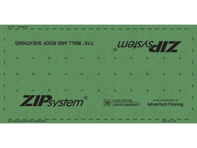 7/16 4 x 8 Huber Zip OSB Wall / Roof Sheathing Green at Hiwassee ...