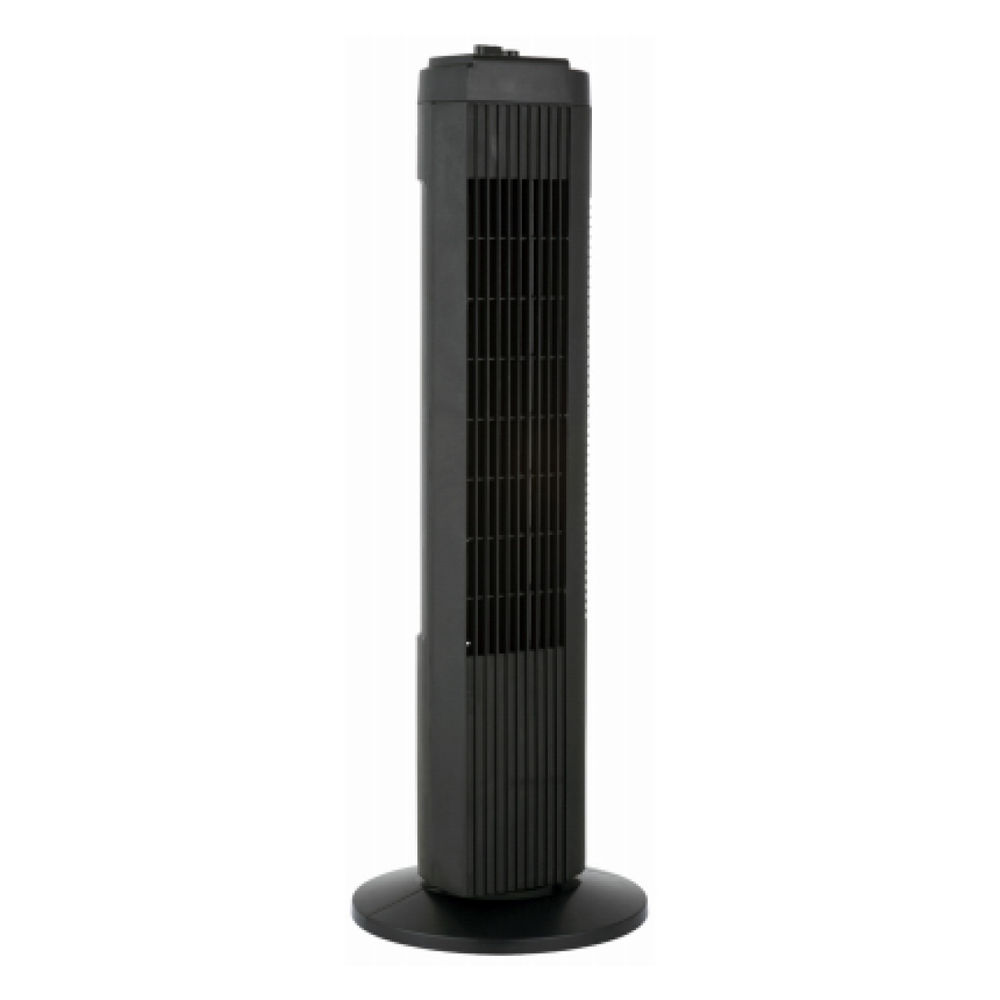 HomePointe 28 in. 3-Speed Oscillating Tower Fan Black at Moscow ...