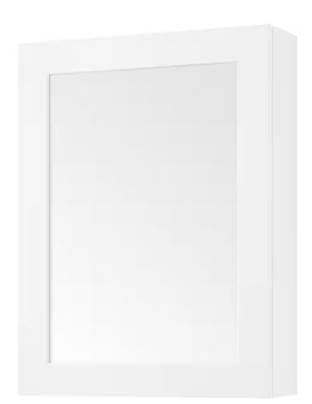 INSTYLE 20" x 26" Enzo Single Door Medicine Cabinet - White at New ...