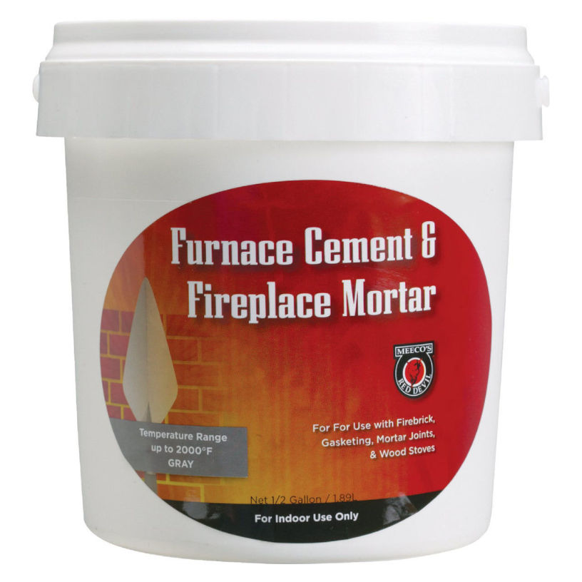 Meeco's Red Devil Furnace Cement & Fireplace Mortar Grey 1/2 gal. at ...