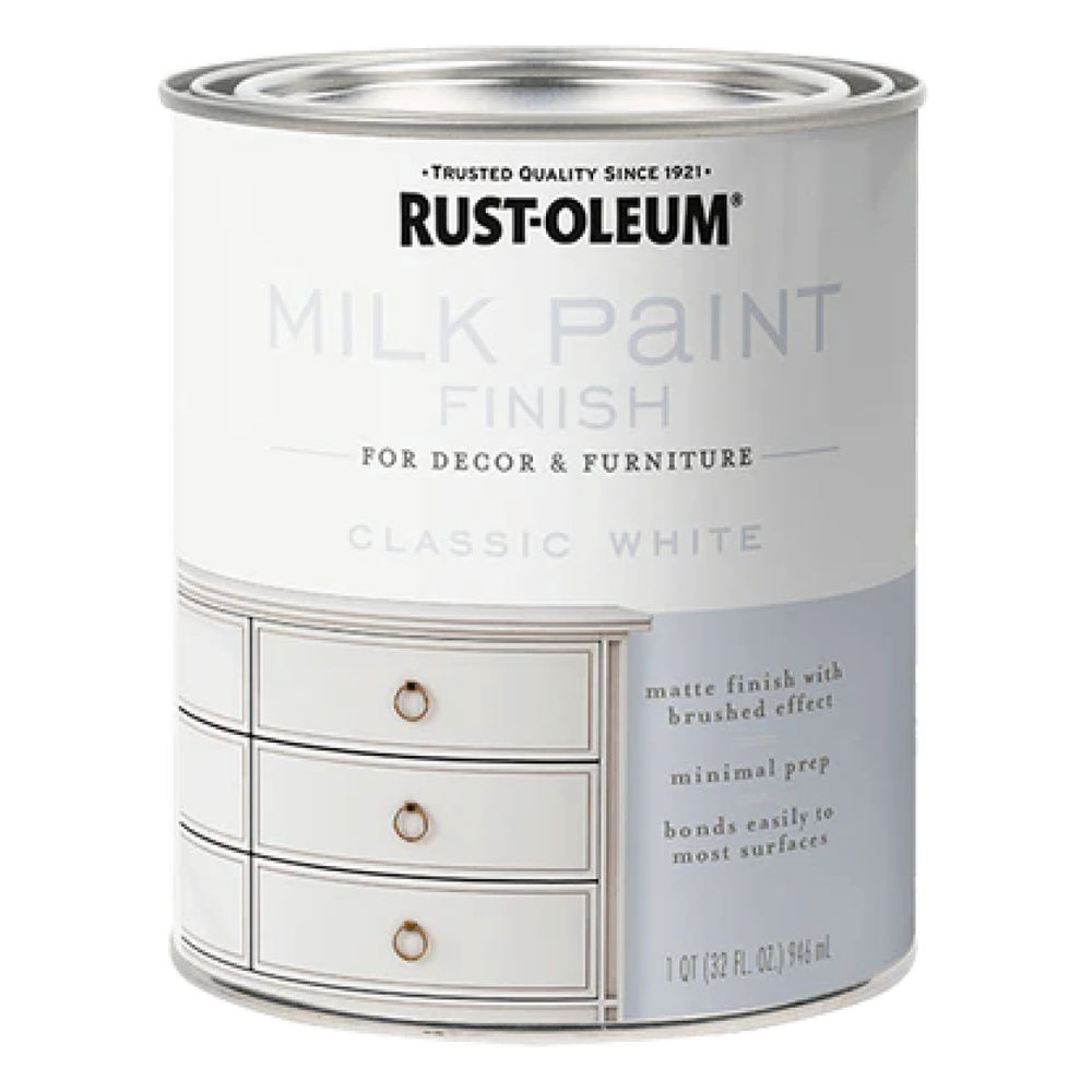 Rust-Oleum Milk Paint Matte Classic White 1 qt. at Moscow & Pullman ...