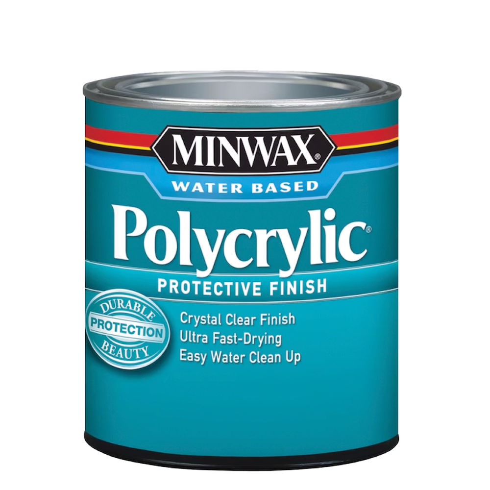 Minwax Polycrylic Water Based Finish Clear Satin 8 oz. at Moscow ...