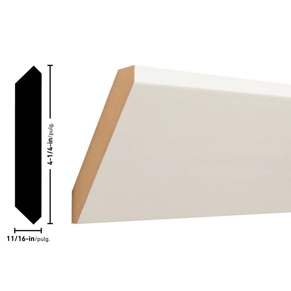 4-1/4" x 16' Primed Mdf Cove Crown at Doug Ashy Building Materials, Inc ...