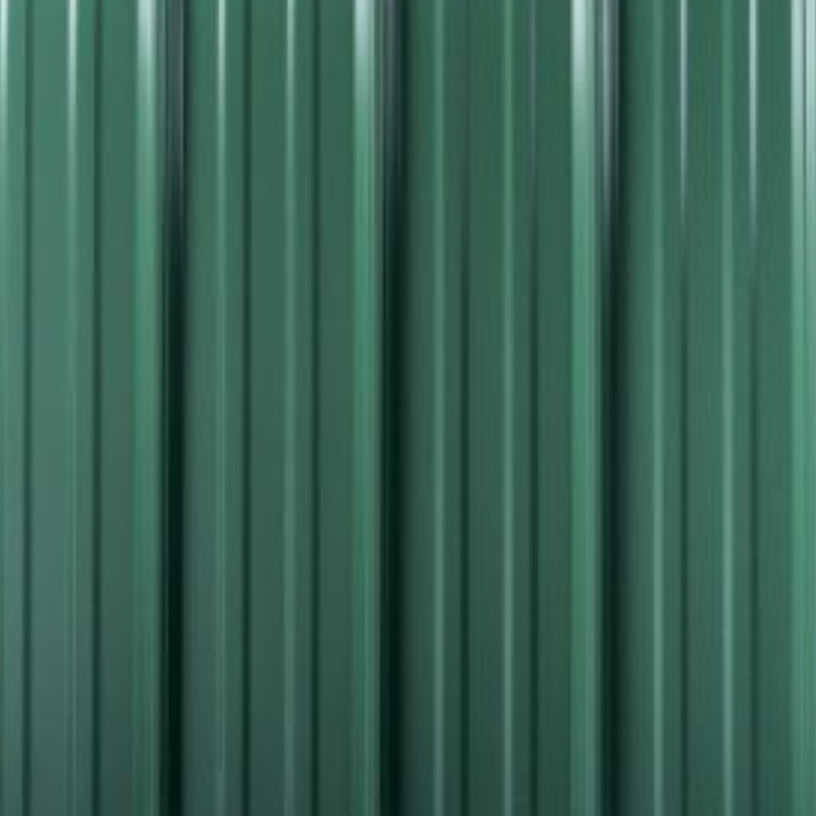 Miramac 8 ft. Tuff Rib 29 ga. Metal Roofing Dark Forest Green at Moscow ...