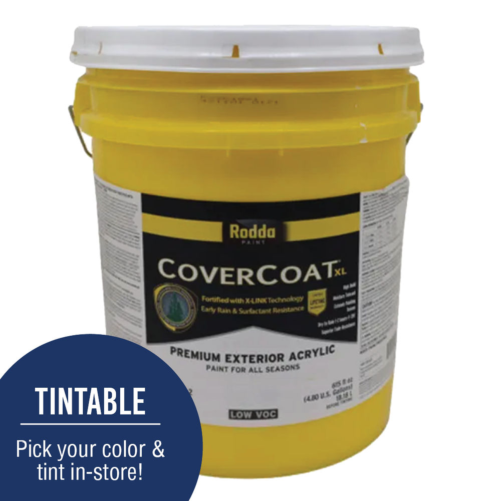 Rodda Covercoat XL Acrylic Exterior Paint Satin Deep Base 5 gal. at ...