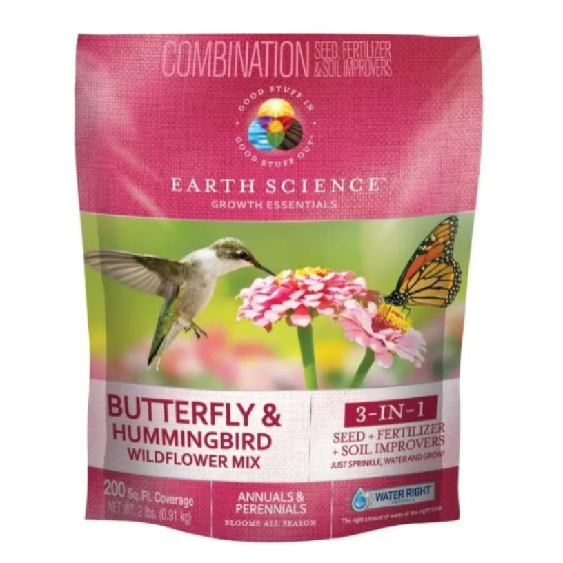 Earth Science Butterfly & Hummingbird Wildflower Seed Mix 2 lbs. at ...