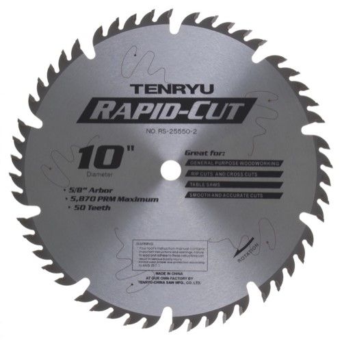 10" x 50T x 5/8" Combination Circular Saw Blade Atbr at HPM Building ...