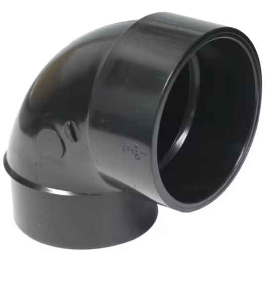 CANPLAS 3" Spigot x 3" Hub ABS 90 Degree Street Elbow at New Canadians ...