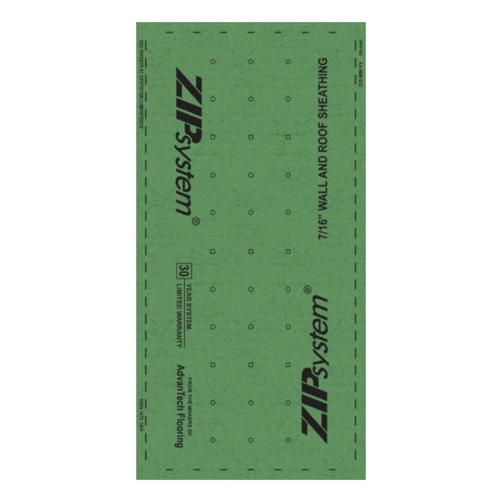 Huber Zip System 7/16 in. x 4 ft. x 8 ft. Wall & Roof Sheathing at ...