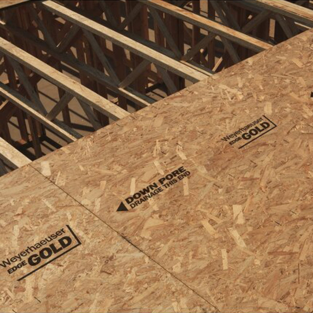 Weyerhaeuser Edge Gold 3/4 in. x 4 ft. x 8 ft. Tongue & Groove OSB at ...