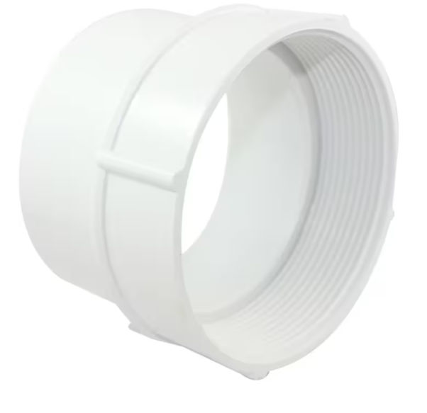 CANPLAS 4" Hub x FPT PVC Sewer Adapter at New Canadians Lumber | PVC ...