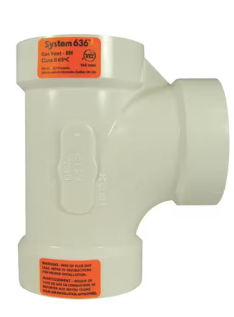 IPEX 2" System 636 Gas Venting PVC Tee at New Canadians Lumber | PVC ...