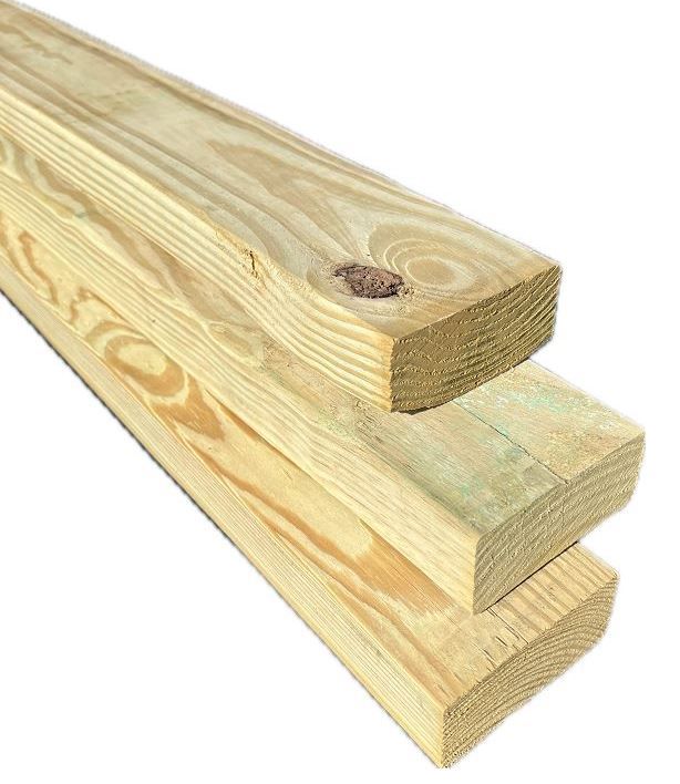 2 x 4 x 8 Pressure Treated #2 & Better .15 Ca SYP Ground Contact (1.5 ...