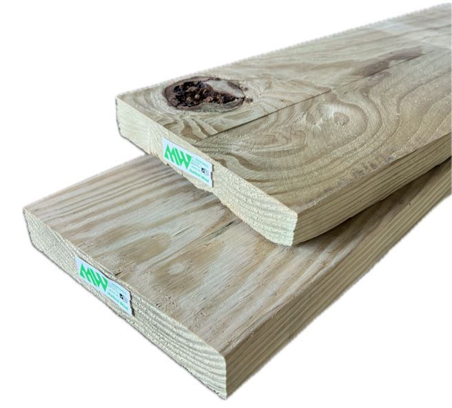 2 x 10 x 8 Pressure Treated #2 & Better .15 Ca SYP Ground Contact (1.5 ...