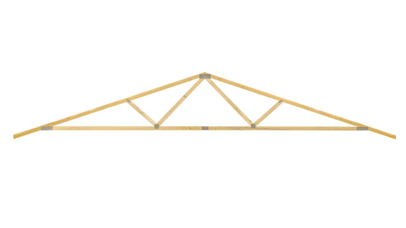 32' Residential Common Roof Truss 4/12 Pitch at Hiwassee Builders ...