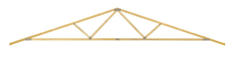20' Residential Common Roof Truss 4/12 Pitch at Hiwassee Builders ...