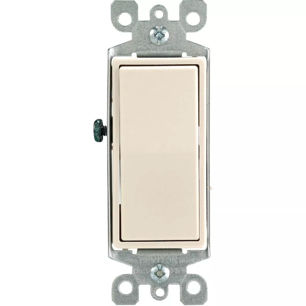 Leviton Decora Rocker Light Almond 15A Grounded 3-Way Switch at S.W ...
