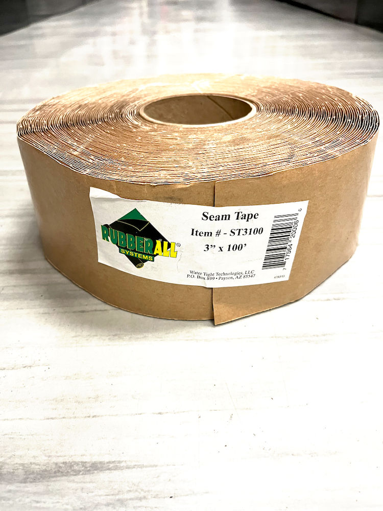 3" x 100' Rubber Roofing Seam Tape at Arnold Lumber | Rubber Roof Tape